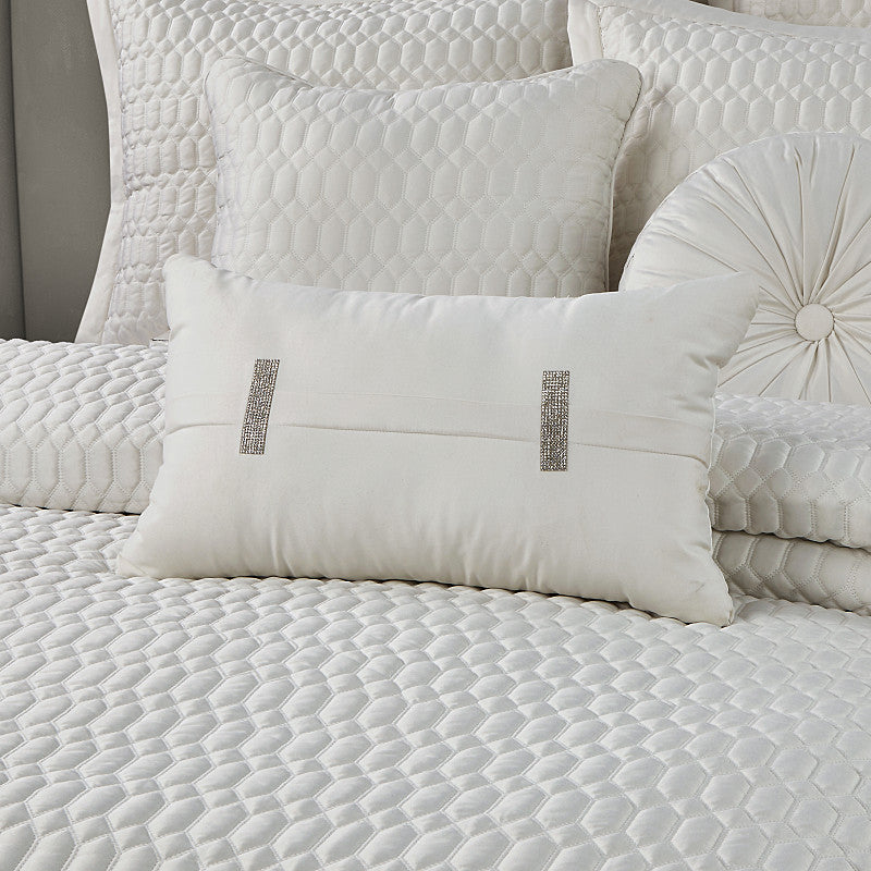 Brilliance Quilted Boudoir Decorative Throw Pillow – J. Queen New York